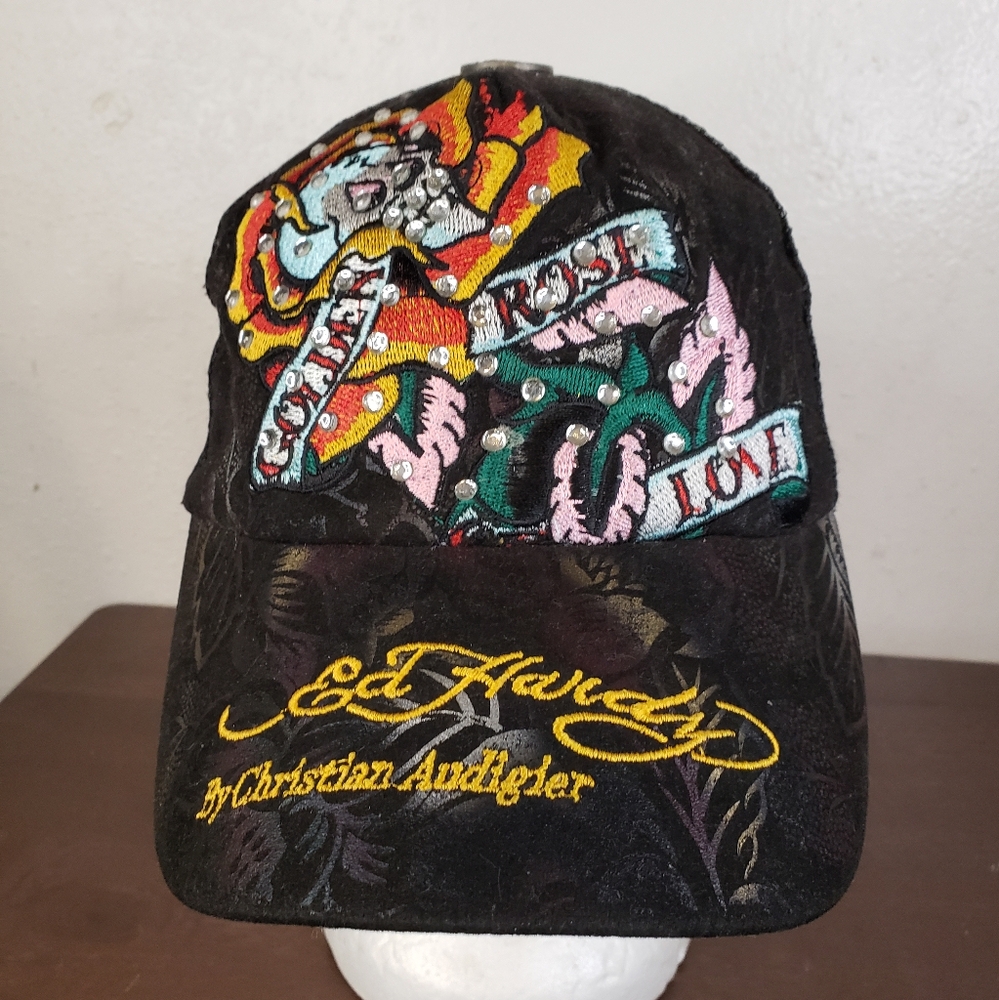 Rare Vintage Ed Hardy Hat By Christian Audigier - Gem